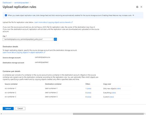 Configure Object Replication Azure Storage Microsoft Learn