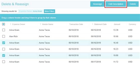 Delete And Reassign Transactions Admin Screen Chrome River Help Center