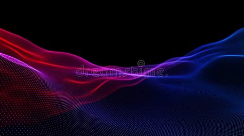 Abstract Gradient Particle Waves Seamlessly Flowing With Soft Light And