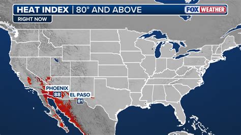 Current Temperatures Across The U S Fox Weather