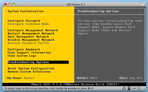 Activated Ssh On Esxi 41 Thomas Maurer