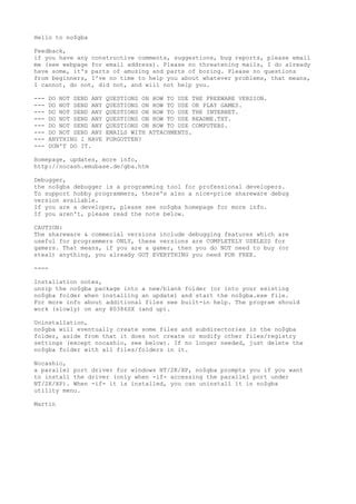 Readme Txt