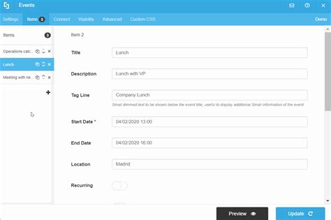 Adding Duplicating Moving And Deleting Events Shortpoint Support