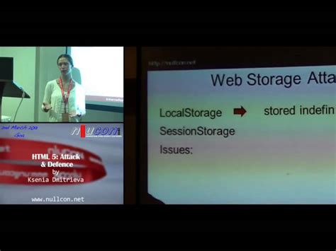 Nullcon Talk Html5 Attack And Defense From Nullcon Class Central