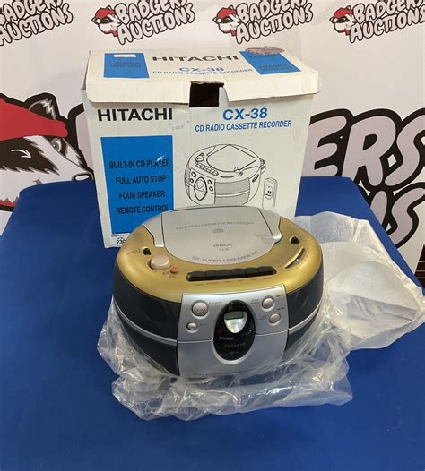 Hitachi Cd Radio Cassette Recorder Badgers Auctions