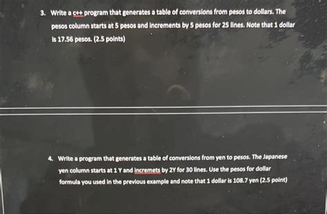 solved 3 write a ctt program that generates a table of
