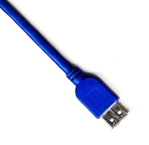 Premium Photo Blue Usb Cable