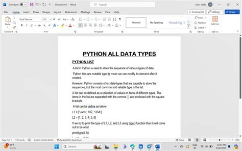 Srinu Naidu On Linkedin Task 20 Prepare A Doc On Total Methods Of Datatypes Pythonlife Kiran Sagar