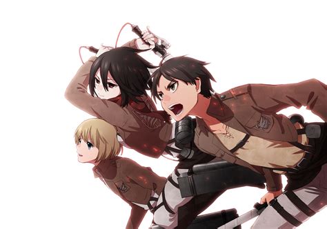 Mikasa Ackerman Eren Yeager And Armin Arlert Shingeki No Kyojin The Best Porn Website