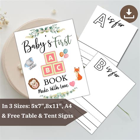 Free Printable Abc Book Template Free Printables