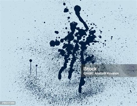 진한 파란색 색상 잉크 스플래쉬 텍스처 페인팅 흰색 배경에 벡터 잉크 반점 물방울이 튀는 페인트 템플릿 블루 잉크 그림입니다 수채화는 예술적으로 고립되어 있습니다 잉크 블롯