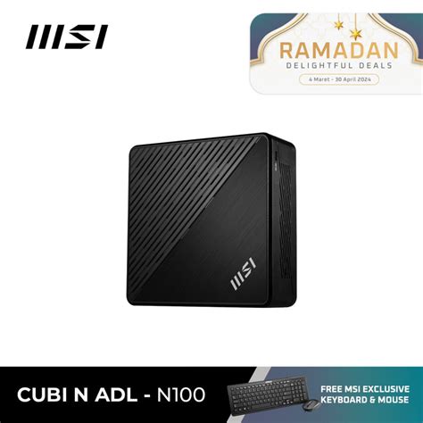 Jual Msi Mini Pc Cubi N Adl Intel N Barebone Shopee Indonesia