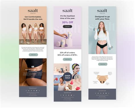 Feminine Hygiene Newsletter Email Design Challenge Behance