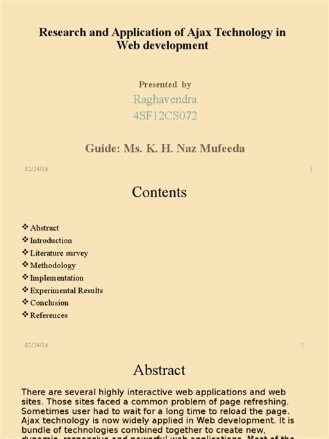 research and application of ajax technology pdf ajax programming