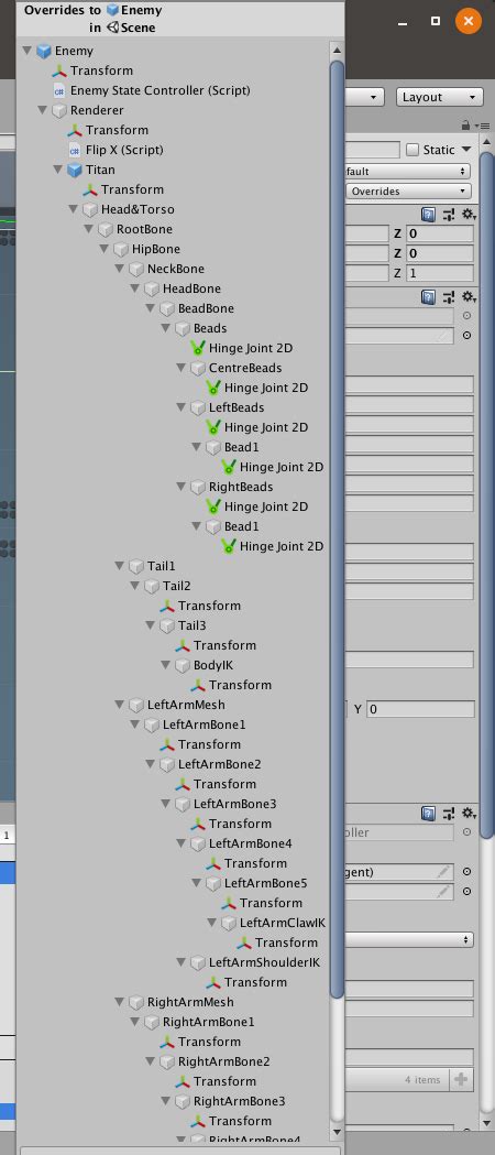 Nested Prefabs Override Window Goes Off Screen Unity Engine Unity Discussions