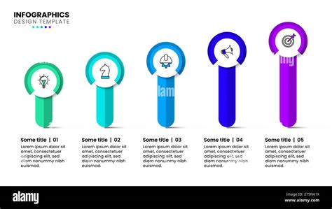 Infographic Template With Icons And 5 Options Or Steps Sliding Circles Can Be Used For