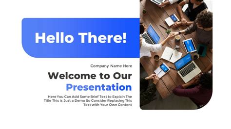 Free Welcome Slide With Intro Text For PowerPoint Google Slides