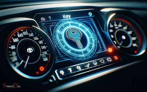 Car With Key Symbol On Dashboard Toyota Smart Key System