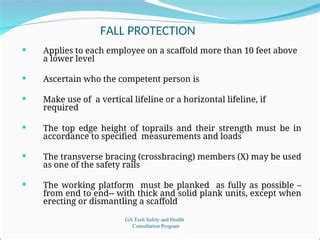 Engineering Site Scaffolding And Work Ppt