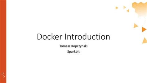 Introduction To Docker Ppt