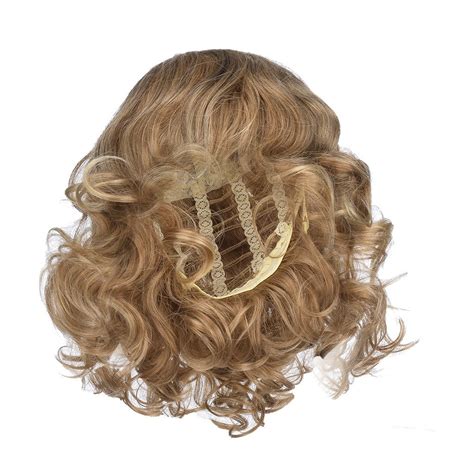 Jrocdr Women Gold Brazilian Short Wavy Curly Parting High Temperature