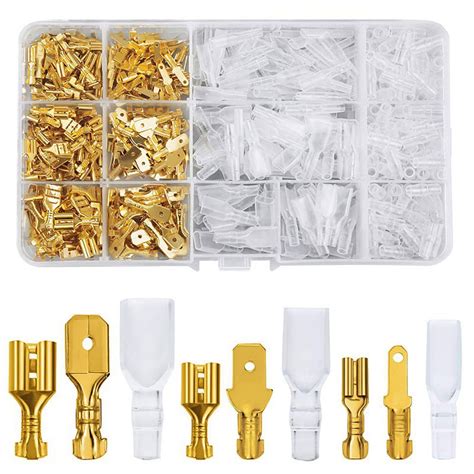 720 Pieces Of 28 48 63mm Male And Female Quick Crimping Terminal Blocks With Insulating