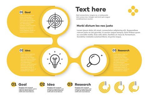 Infographic Template Timeline Process 3 Royalty Free Vector