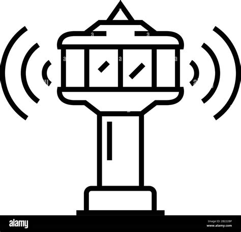 Notification Line Icon Concept Sign Outline Vector Illustration Linear Symbol Stock Vector