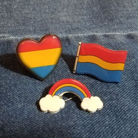 Pansexual Pride Pin Set Lgbtq Handmade Etsy Pansexual Pansexual