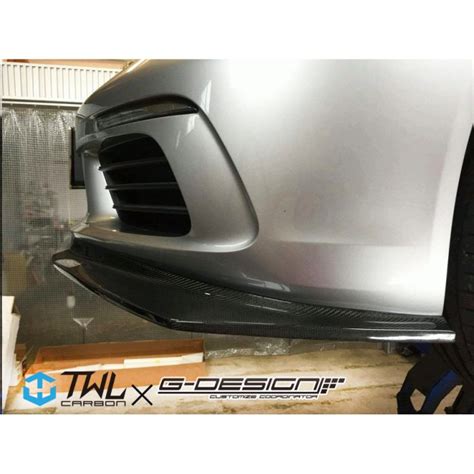 Twl 台灣碳纖 全新 Porsche保時捷 718 Cayman 輕量真空石墨碳纖維卡夢前下擾流 前下巴 蝦皮購物