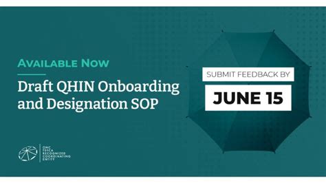 The Sequoia Project Releases Draft Qhin Onboarding And Designation Standard Operating Procedures