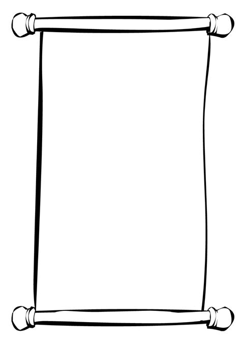 Simple Black Scroll Border