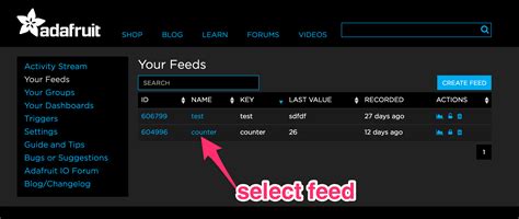 Exporting Data From Adafruit Io