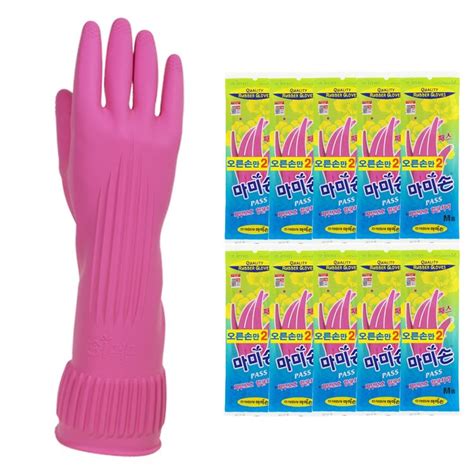 마미손고무장갑 패스 중 오른손하나 분홍 10켤레 인기상품 홈플러스 택배배송