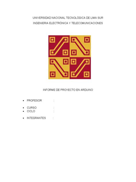 Informe De Arduino Electronicos Pdf Arduino Microcontrolador