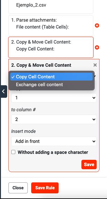 How To Copy And Move Cell Content Mailparser