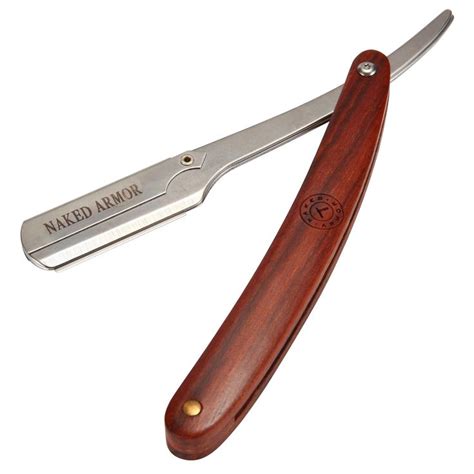 Naked Armor Hector Shavette Mahogany Wood Japanese Stainless Steel