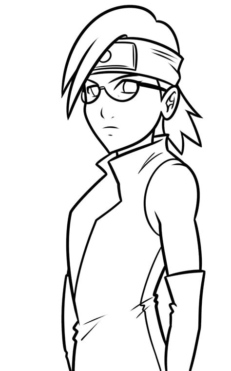 Coloriage Mitsuki De Anime Boruto T L Charger Et Imprimer Gratuit Sur Coloriageenfant Com