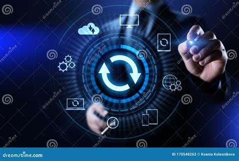 Update Software Application And Hardware Upgrade Technology Concept