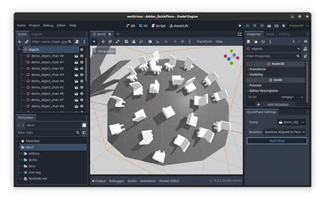 Quickplace Godot Asset Library