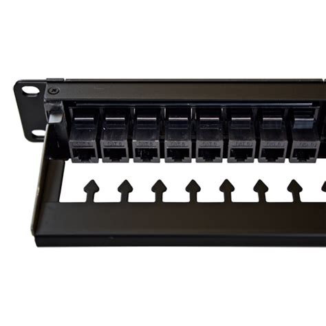 Patch Panel CAT6 24 Port Keystone Pass Through