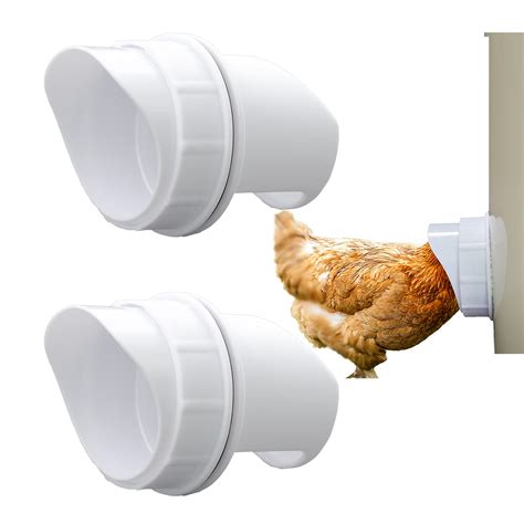Buy Diy Chicken Feeder Ports Rain Proof Poultry Duck Feeder Gravity Automatic Feed Kit Easy Use