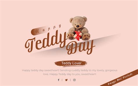 Premium Vector Happy Teddy Day