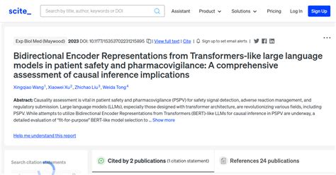 Bidirectional Encoder Representations From Transformers Like Large