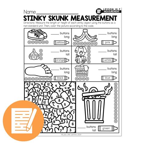 Lucky To Learn Math 1st Grade Lesson 107 Measurement Review