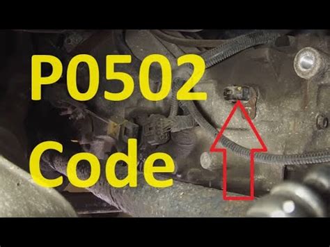Causes And Fixes P0502 Code Vehicle Speed Sensor A Circuit Low Input YouTube
