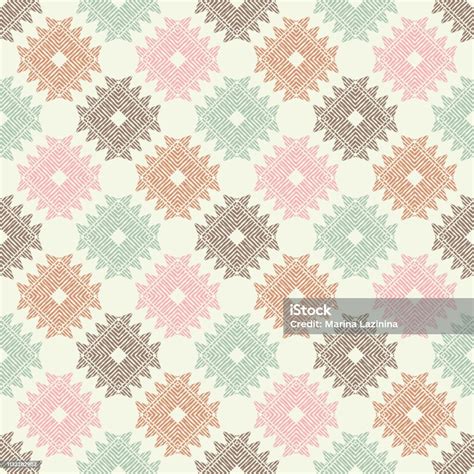 민족 보헤미안 완벽 한 패턴입니다 패치워크 텍스처 길 쌈 0명에 대한 스톡 벡터 아트 및 기타 이미지 0명 걸레 고풍스런 Istock