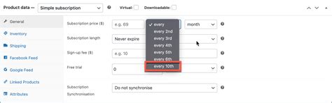 Alter Woocommerce Subscription Billing Interval
