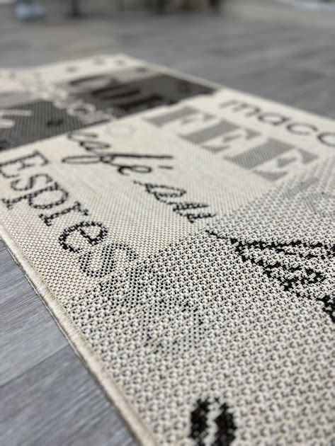 Безворсовий килим на гумовій основі для кухні Flex 0 6x1 1 м бежевий 19052 19 фото відгуки