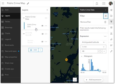 Solved Dashboard Map Doesnt Honor Web Maps Filter Esri Community